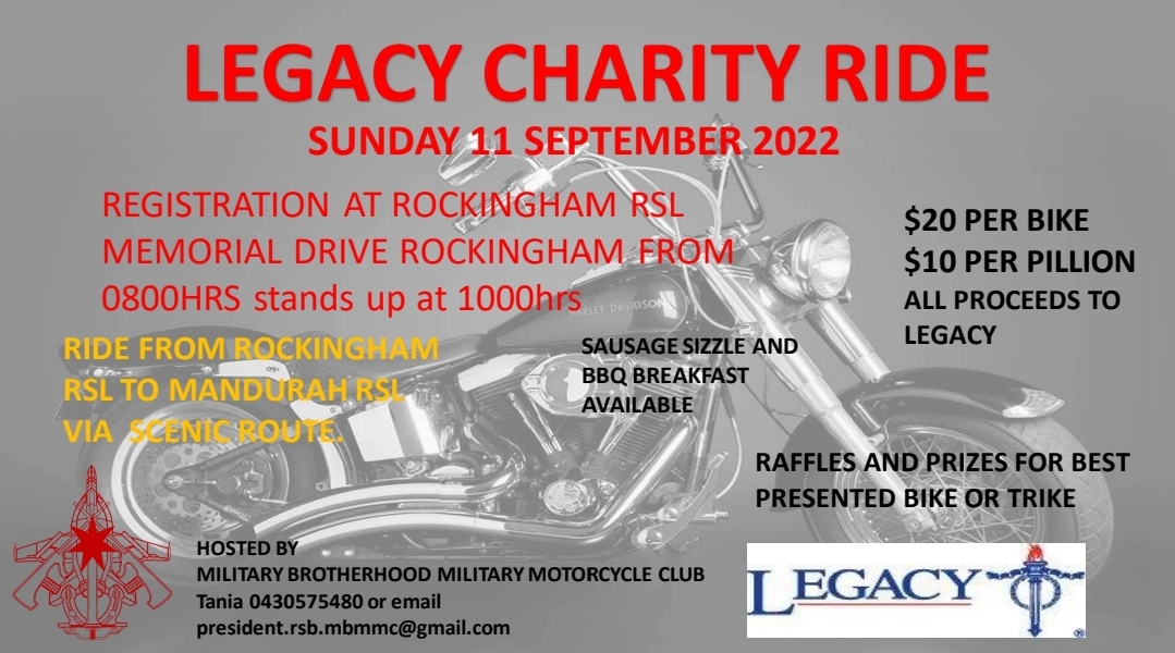 Stands Up For A Cause - The Legacy Charity Ride | Legacy