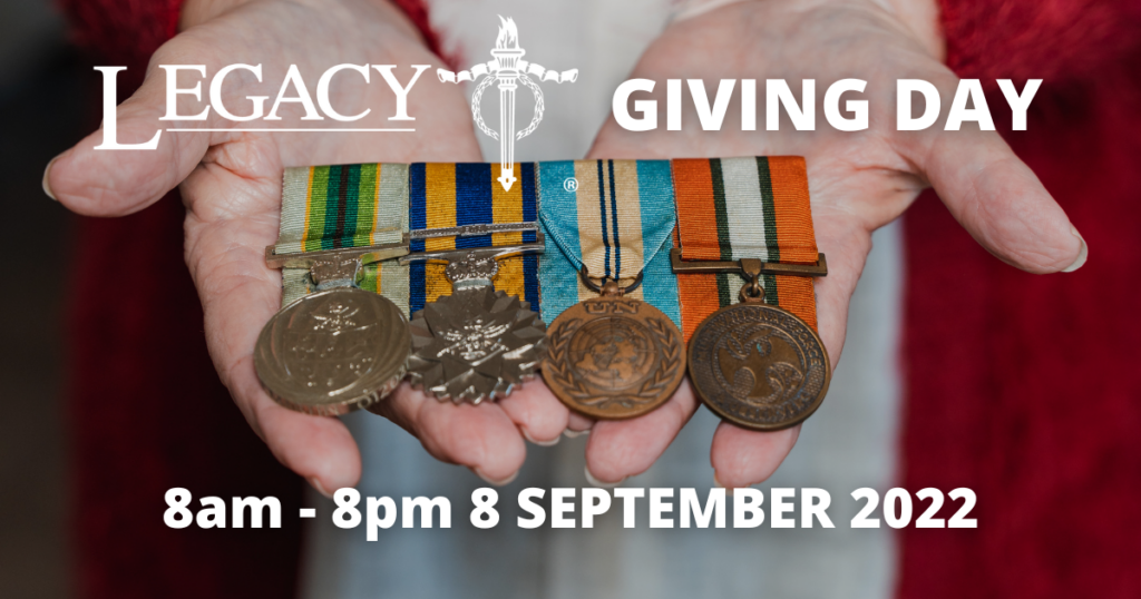 Legacy – Supporting our veterans' families since 1923.