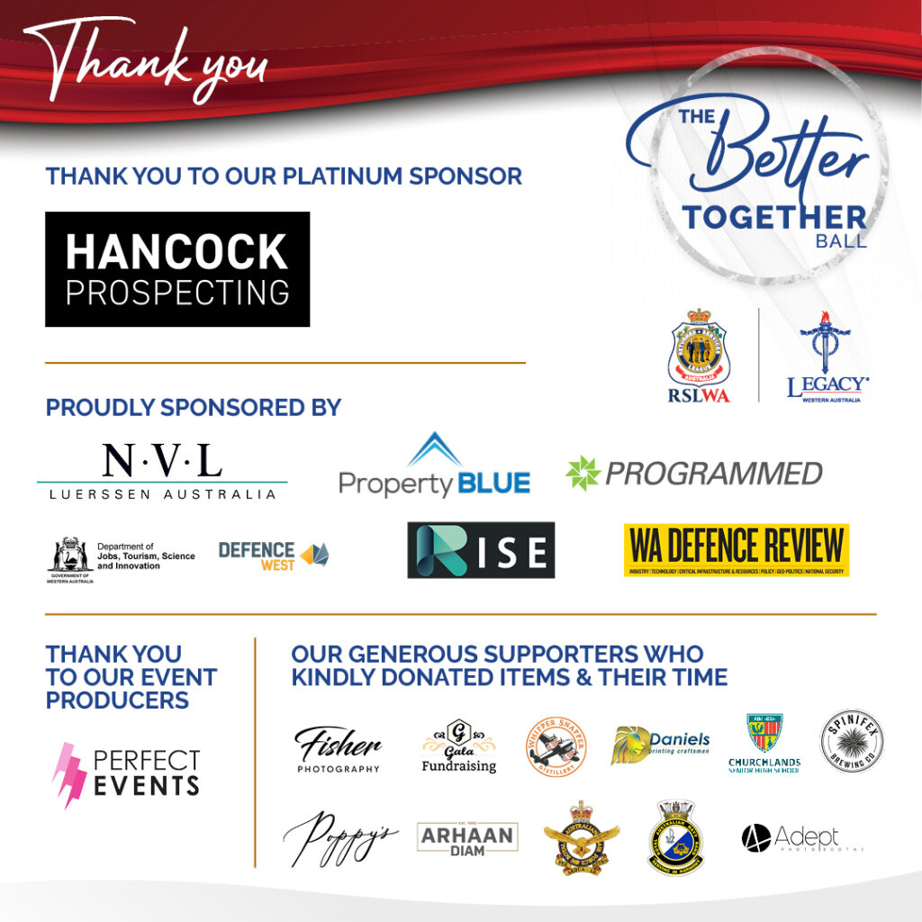 The Better Together Ball | RSLWA x Legacy WA | Legacy