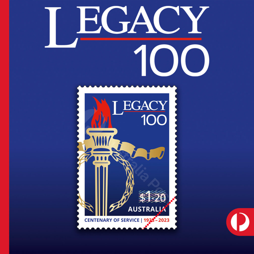 Centenary stamp issued by Australia Post | Legacy